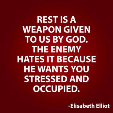REST – THE ULTIMATE WEAPON - By Clay Sikes - OpenHeaven.com